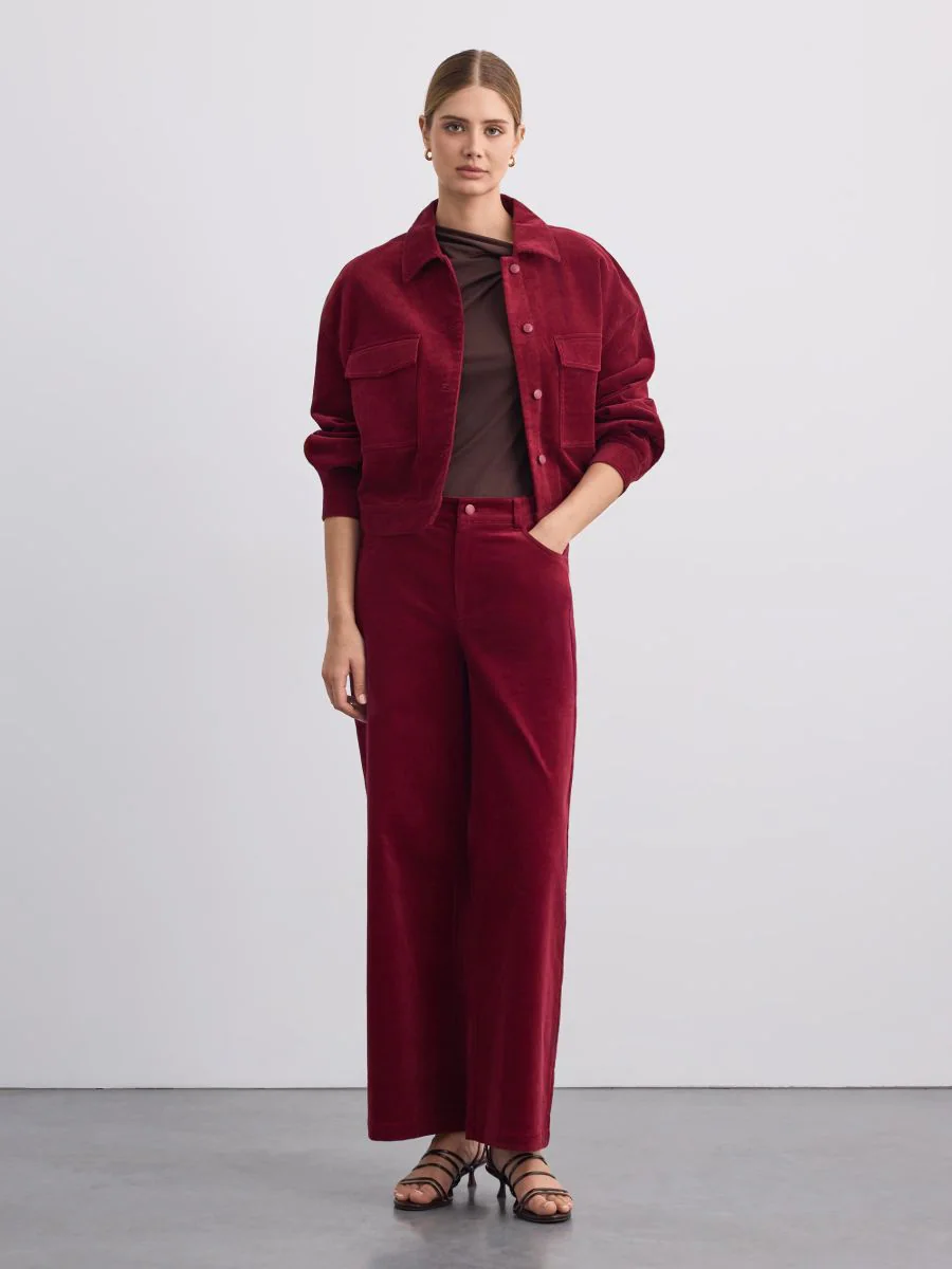 Pantalone širokih nogavica s visokim strukom