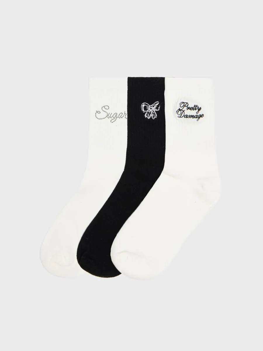 3 pack čarapa
