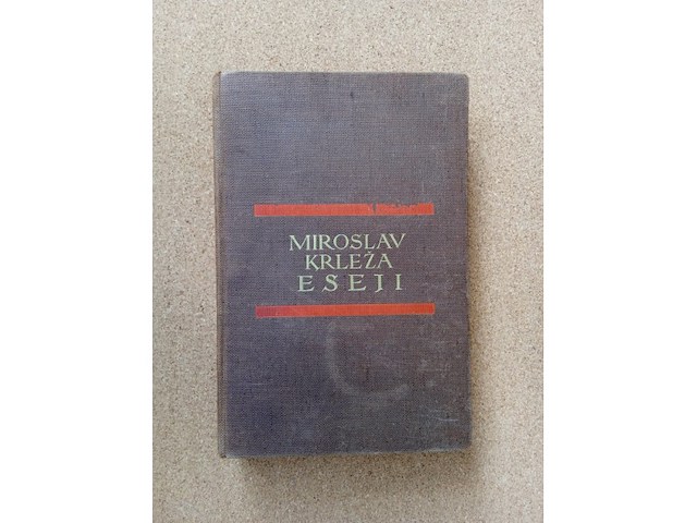 Eseji I - Miroslav Krleža, 1932 g.