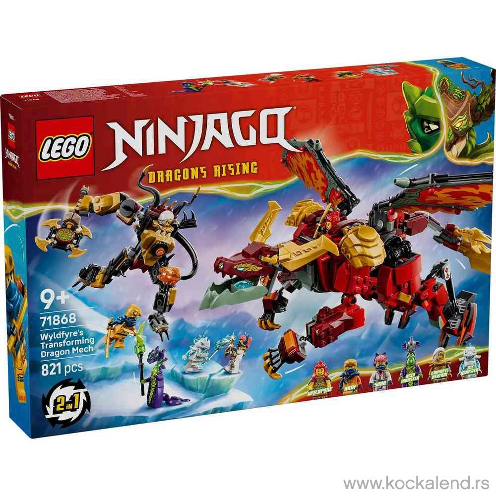 LEGO NINJAGO WYLDFYRES TRANSFORMING DRAG