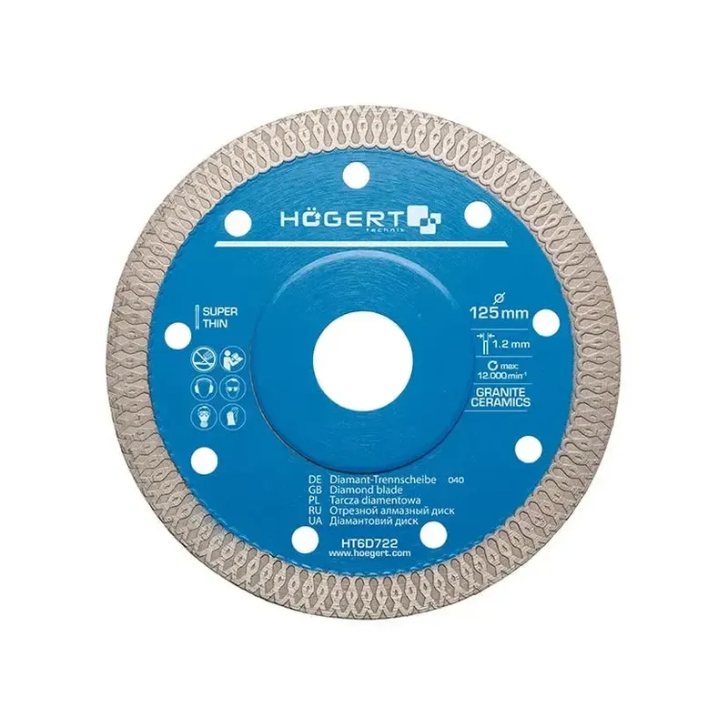 HÖGERT Dijamantska rezna ploča za keramiku — 125 mm