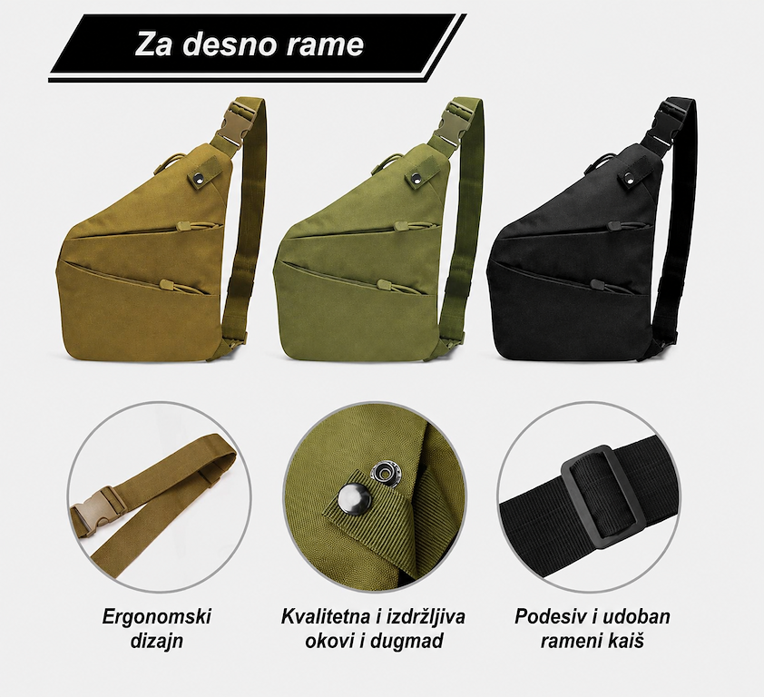 Torba ARMPIT – Multifunkcionalna torba preko grudi