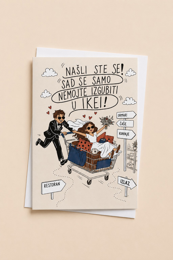 ČESTITKA NEMOJTE SE IZGUBITI U IKEA