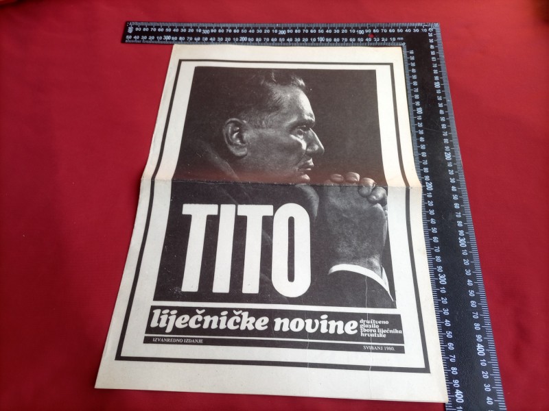 TITO SMRT - LIJECNICKE NOVINE SVIBANJ 1980. - RETKOST!!