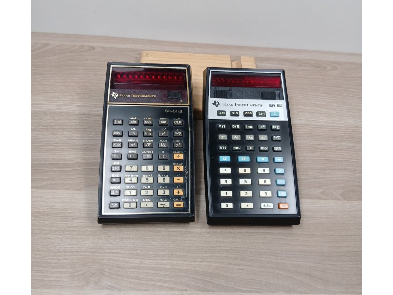 Lot 2 Retro Digitrona Texas Instruments SR-50 i SR-51