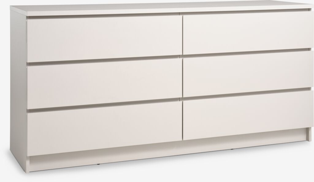 Komoda 3+3 fioke LIMFJORDEN bež