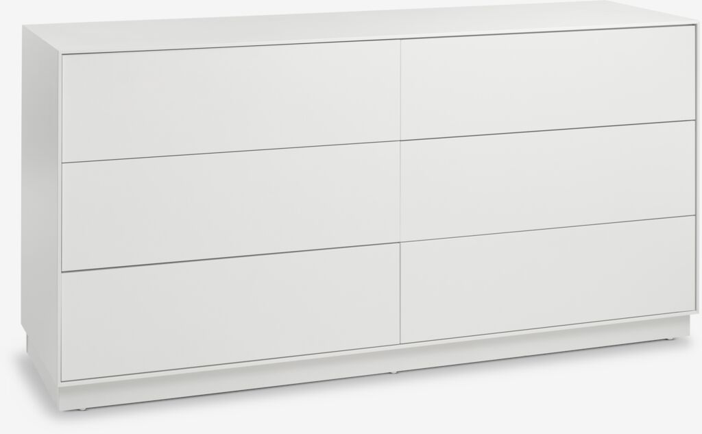 Komoda 3+3 fioke VITTRUP bela