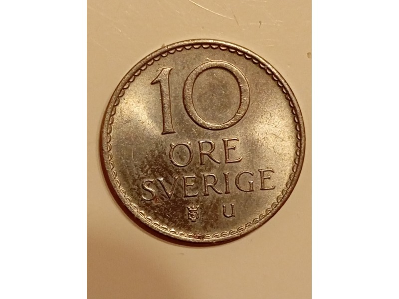 10 ore 1965g. svedska odlicna kovanica