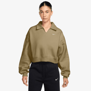 NIKE Dukserica Studio Fleece Crop Polo