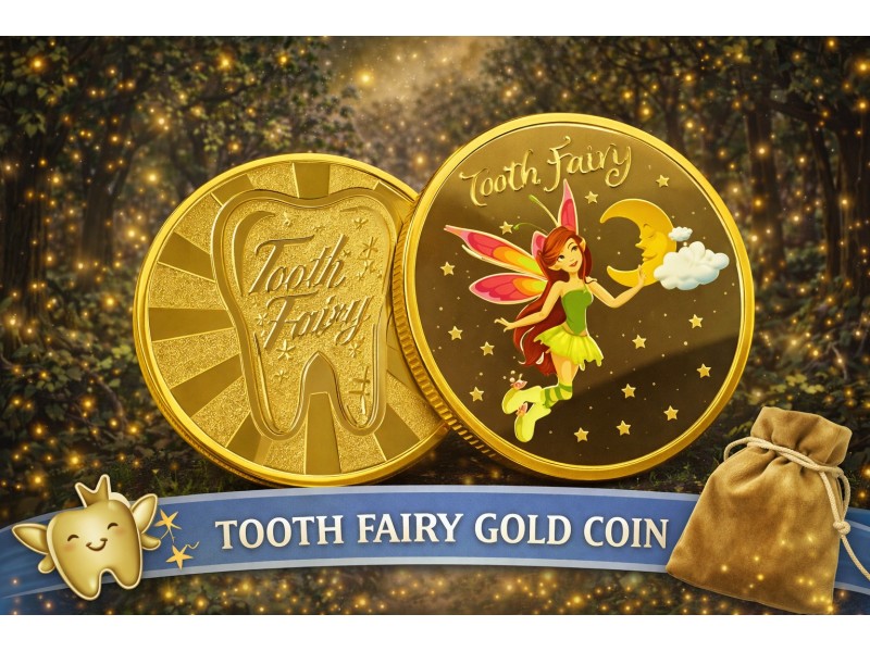 Zubic Vila novcic Gold Tooth Fairy NOVO
