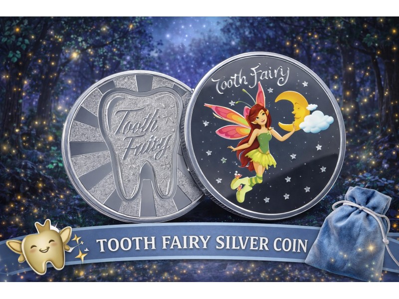 Zubic Vila novcic Silver Tooth Fairy NOVO