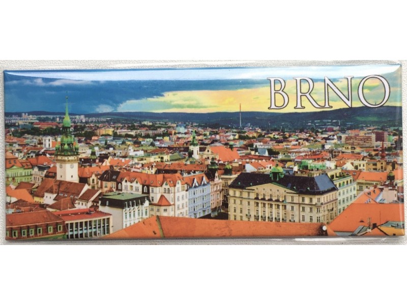Češka Brno, magnet, 10,5 x 4,5 cm nov u pakovanju