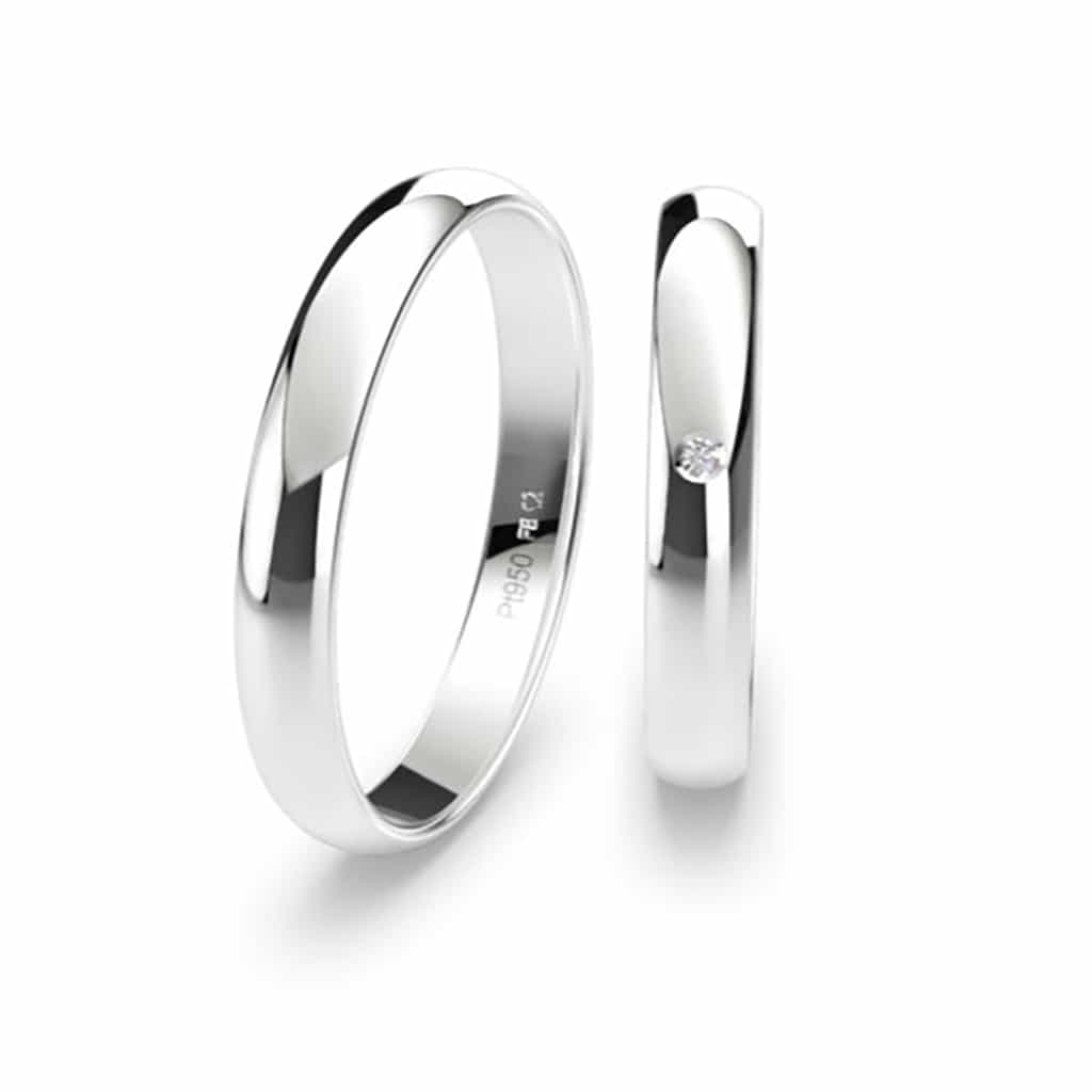 Saint Maurice Basic burme od platine sa dijamantom