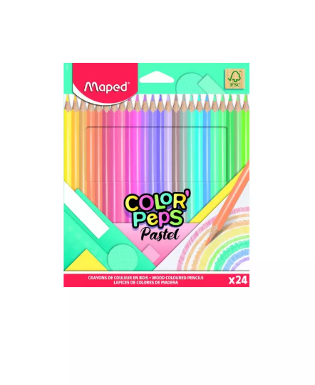 MAPED BOJICE COLOR PEPS PASTEL 1/24