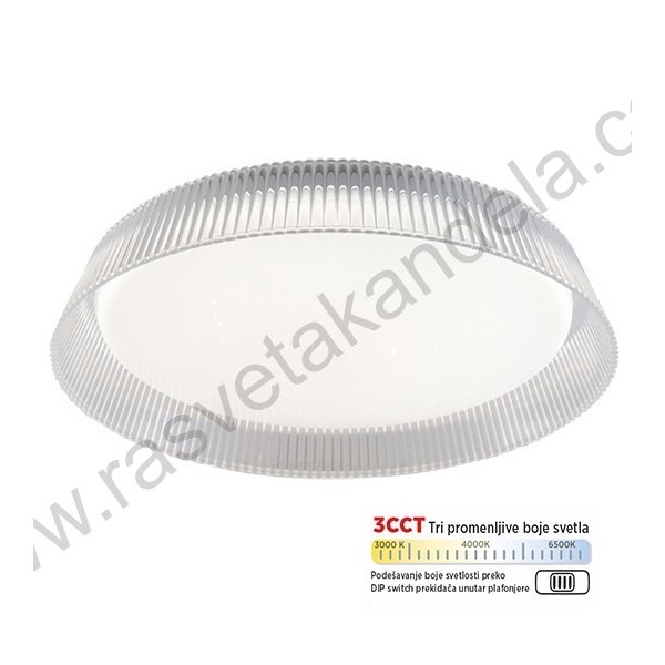 LED plafonjera M205535 CCT 28W 3000/4000/6500K bela