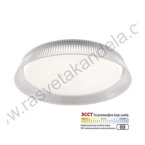 LED plafonjera M205534 CCT 15W 3000/4000/6500K bela