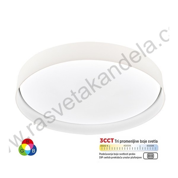 LED plafonjera M205533 3CCT+RGB sa daljinskim 28W bela