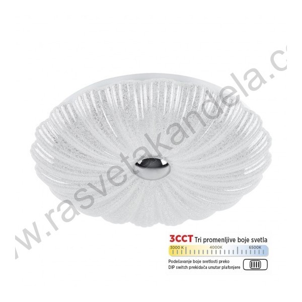 LED plafonjera M205543 CCT 15W 3000/4000/6500K bela