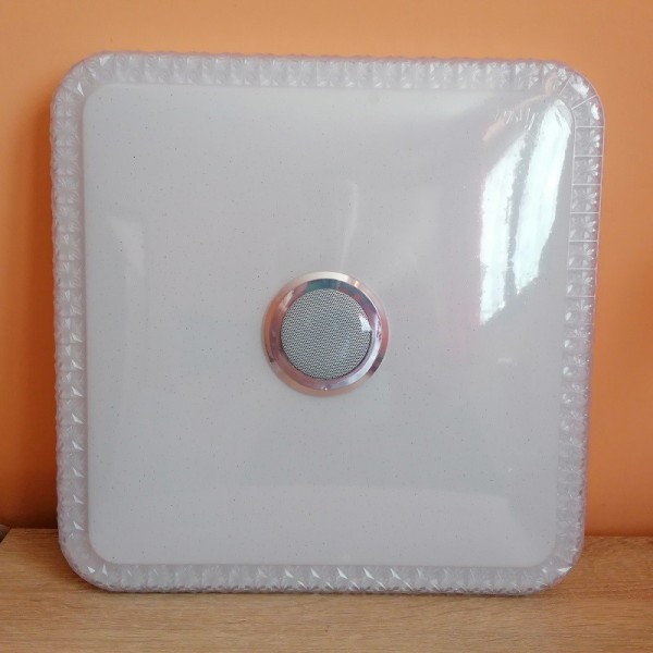 LED plafonjera 43,5x43,5cm bluetooth, android/iOS aplikacija, zvučnik i daljinski M205439-BT/WRGB 2x32W