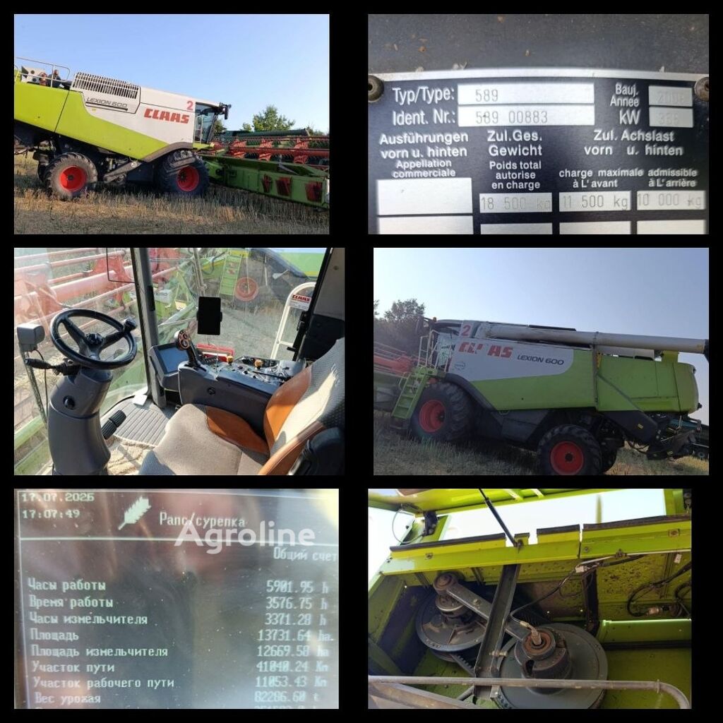 Claas Lexion 600 kombajn za žito