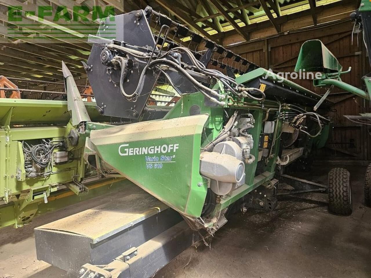Geringhoff variostar 610 + rapetrenner + transportwagen adapter za žito