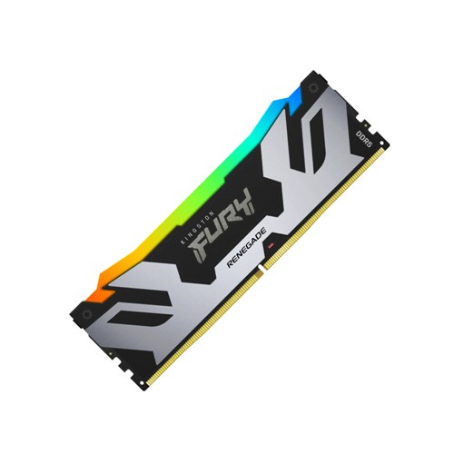 Kingston 24GB (1x24GB) DDR5 7200MT/s CL38 FURY Renegade Silver/Black RGB XMP DIMM memorija | KF572C38RSA-24