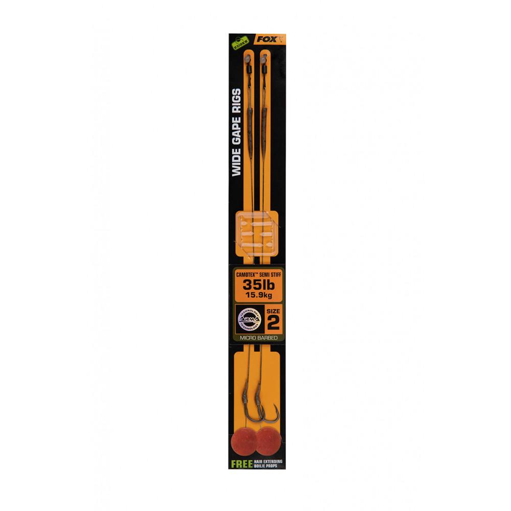 Wide Gape #2 35lb camotex Semi stiff x 2 (CCR175)