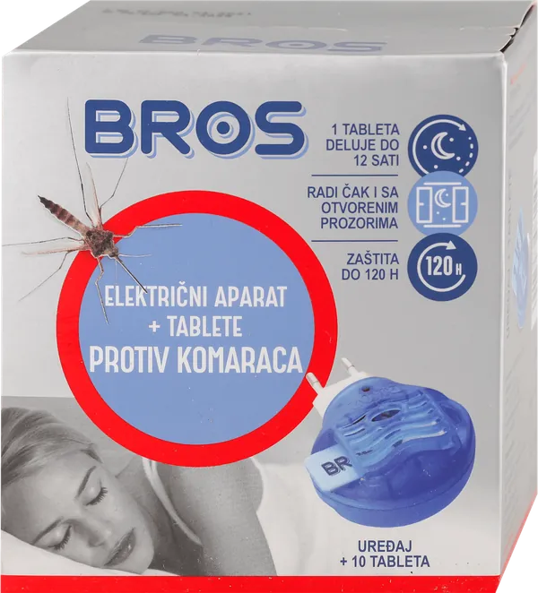 BROS aparat protiv komaraca i tablete 1kom