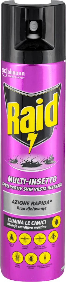 RAID sprej za sve vrste insekata 400ml