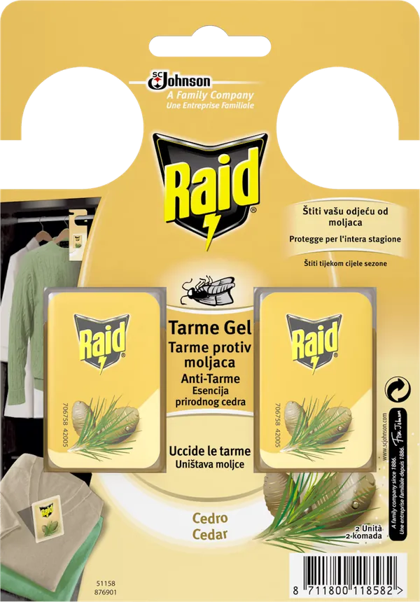 Raid - gel protiv moljaca - kedar