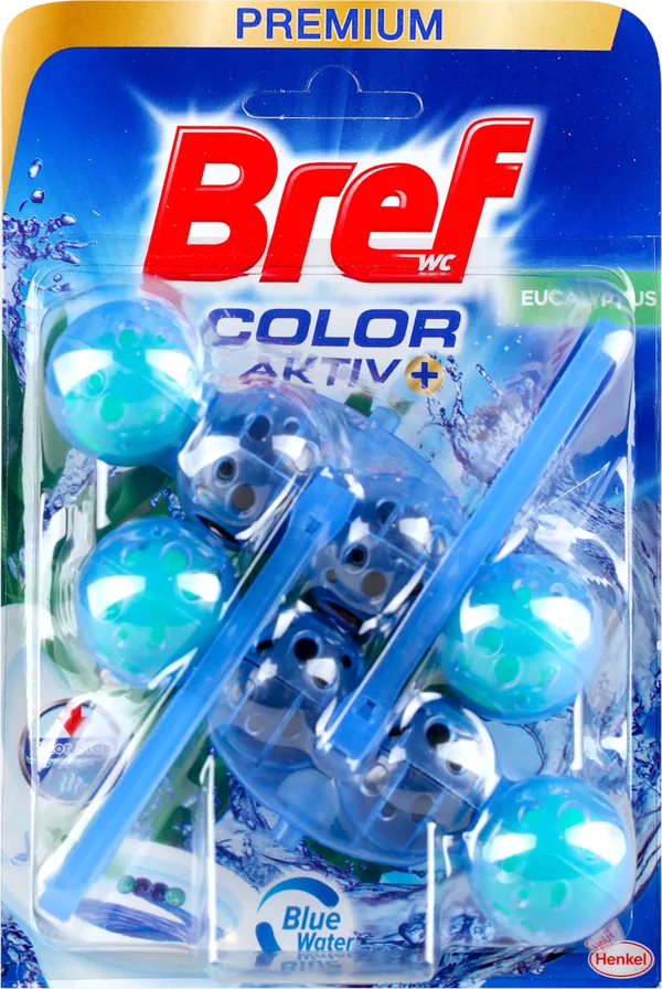 WC osveživač BREF color active eucaliptus 2x50g