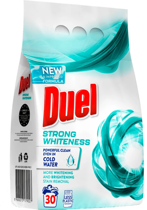 Deterdžent za pranje veša DUEL Strong whiteness 30 pranja (2,7kg)