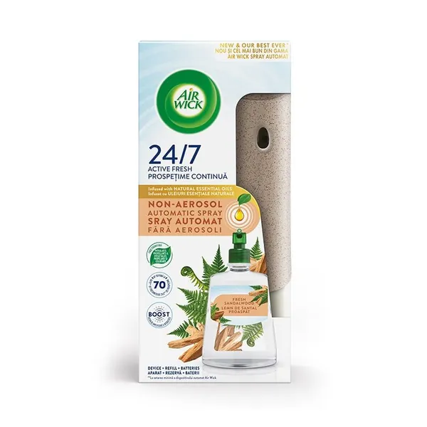 Osveživač prostora AIR WICK Active Fresh komplet Sandalovina 228ml