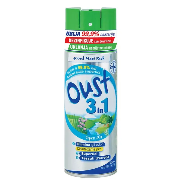 Osveživač prostora OUST sprej 3u1 400ml