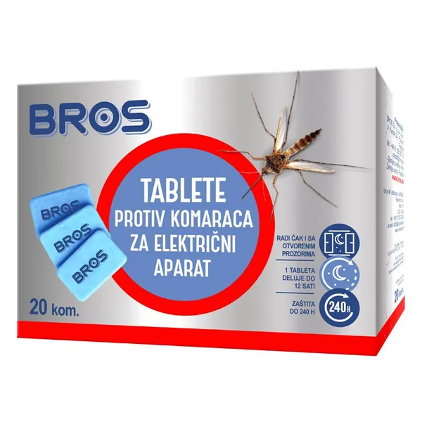 Tablete protiv komaraca BROS za električni aparat