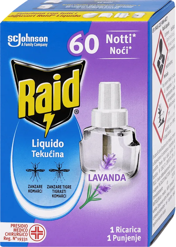 Osveživači prostora RAID Electric dopuna Lavanda 60 noći