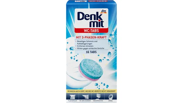 Sredstvo za čišćenje kupatila DENKMIT tablete za čišćenje WC šolje 16x25g