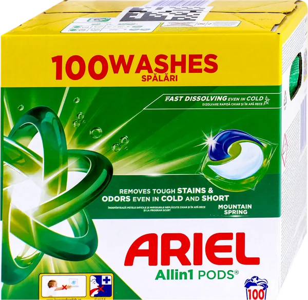 Tablete za pranje veša ARIEL PODS Mountain spring 2x50kom