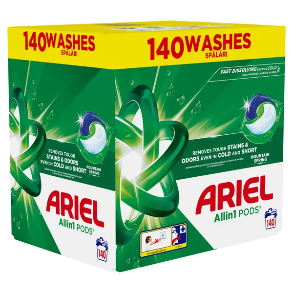 Tablete za pranje veša ARIEL PODS Mountain spring 2x70kom