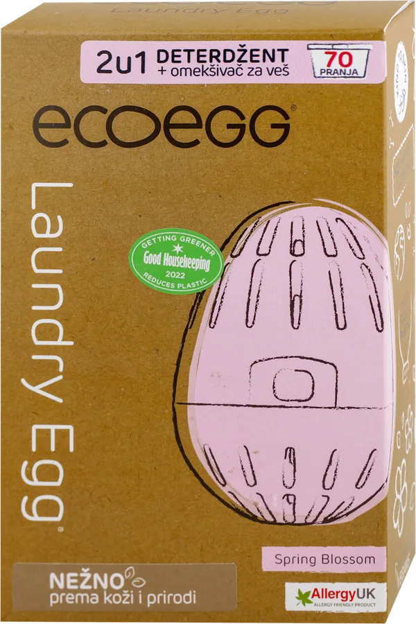 Tečni det.za pr.veša ECOEGG Miris proleća 2u1 eko deterdžent 70 pranja 1kom