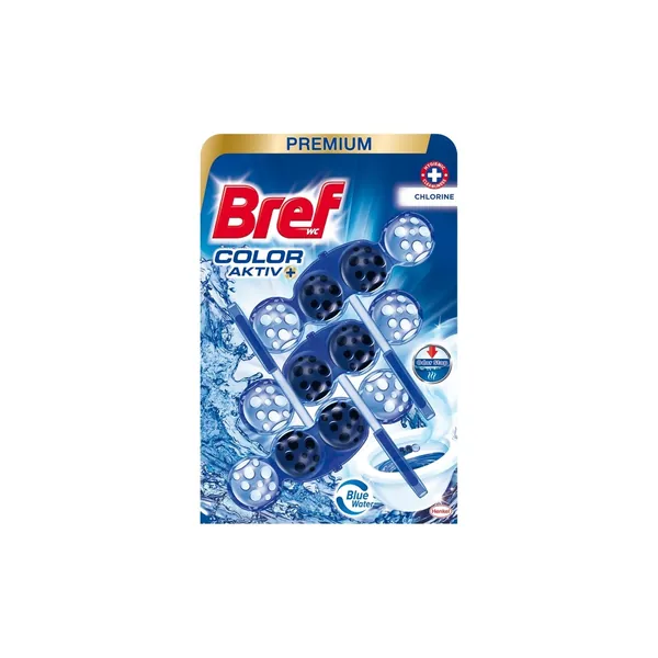 WC osveživač BREF Color aktiv Chlorine 3x50g