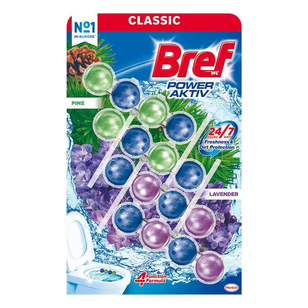 WC osveživač BREF Pa pine-Lavender 4x50g