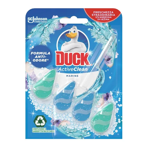 WC osveživač DUCK Active Clean korpica-Marine