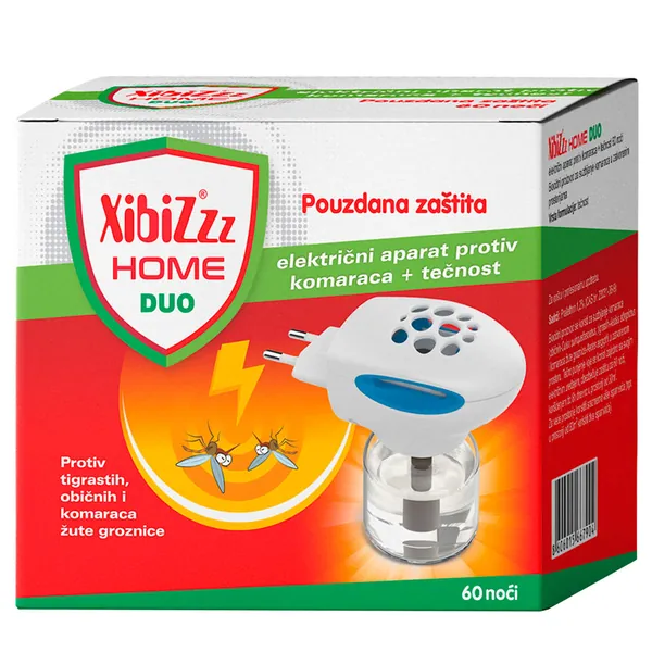 XIBIZ home duo aparat za komarce + tečnost 60 noći 1kom