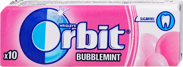 Žvake ORBIT Bubblemint pellets 14g