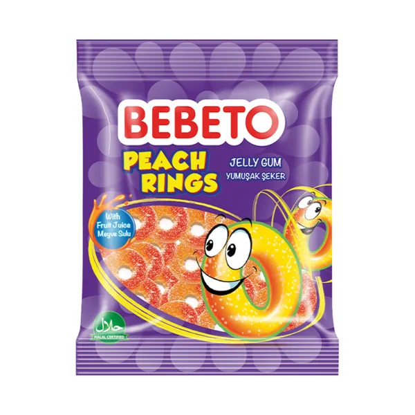 Bombone BEBETO gumena Peash Rings 80g