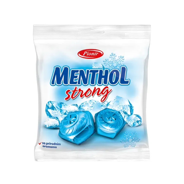 Bombone PIONIR Menthol strong 100g