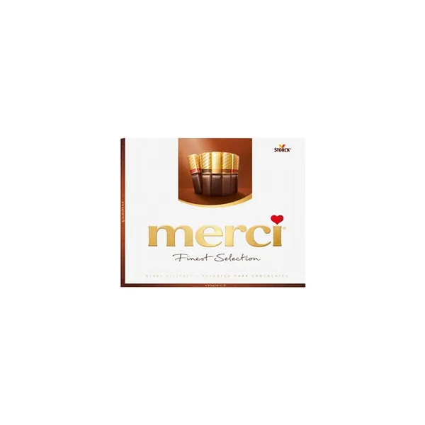 Bombonjera MERCI tamna Čokolada 250g