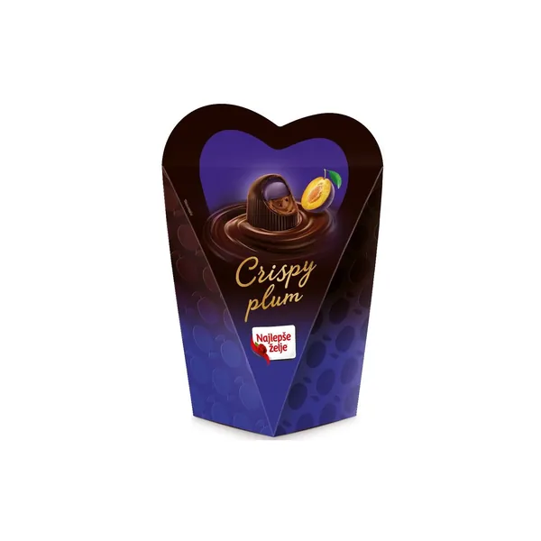 Bombonjera NAJLEPŠE ŽELJE dezert šljiva crispy 195g Štark
