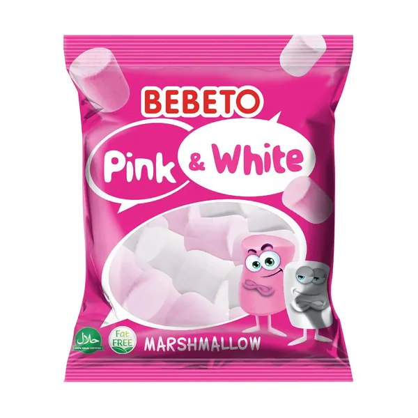 Gumene bombone BEBETO marshmallow pink&white 60g
